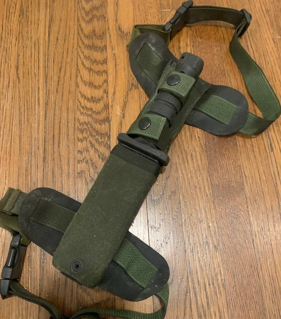 ASEK SURVIVAL KNIFE System, Ontario Knife Company, USAF Issue, Molle ...