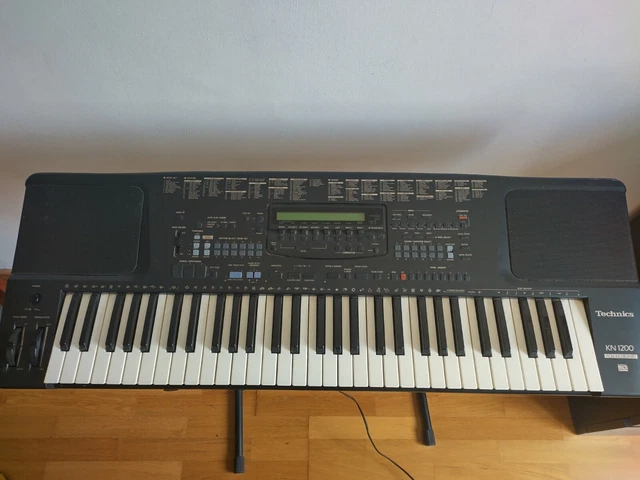 TECHNICS KN1200 VINTAGE Pcm Keyboard/Soundboard/Synth With Stand And ...