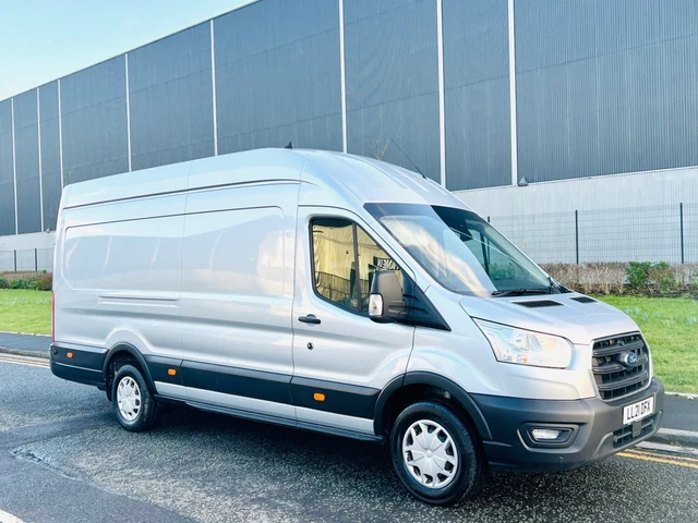 2021/21 FORD TRANSIT Trend Jumbo L4H3 Xlwb-2.0 Tdci 130Ps-Silver-Aircon ...
