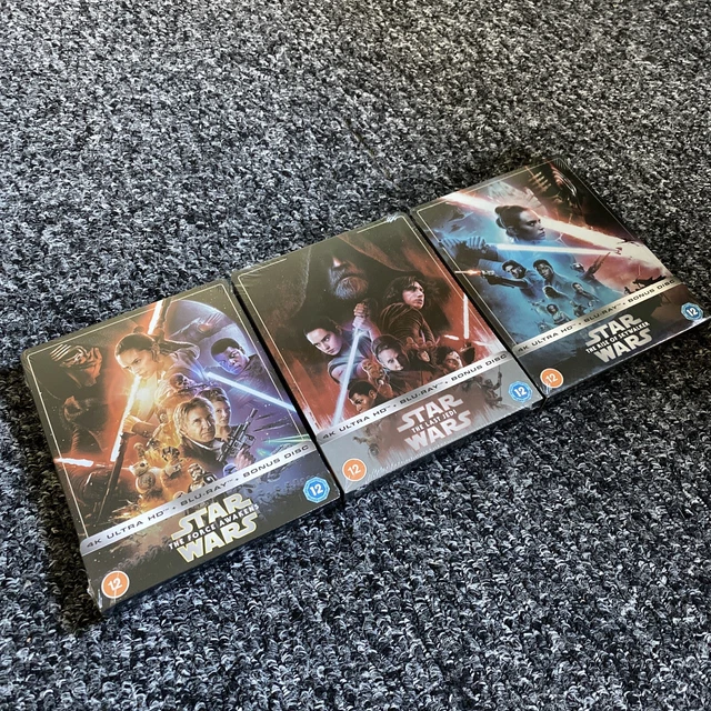 STAR WARS: EPISODES VII-IX Limited Edition 4K UHD 3-Disc Blu-Ray ...