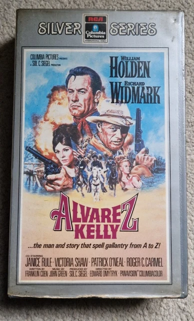 ALVAREZ KELLY VHS Film - Rare Pre Cert - Tested - Rca Columbia Silver ...