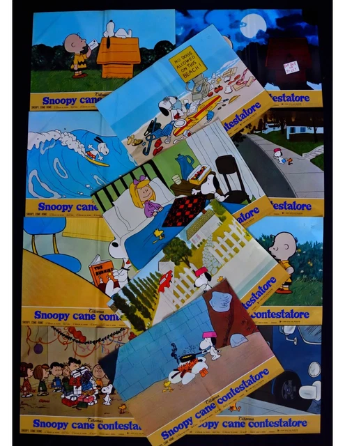 FOTOBUSTE SNOOPY CANE CONTESTATORE come home schulz peanuts 1972 F319 ...