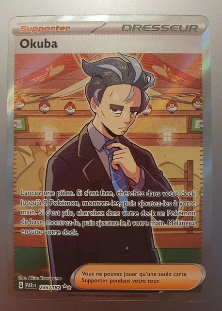 CARTE POKÉMON OKUBA 235/182 Full Art Secrète EV04 Faille Paradoxe FR ...