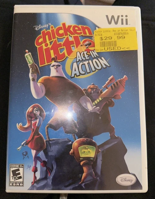 DISNEY'S CHICKEN LITTLE ACE IN ACTION (Nintendo Wii) GAME COMPLETE with ...