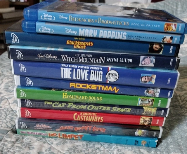 DVD LOT OF 11 Disney classic Live Action movies. Vintage Nostalgia £34. ...