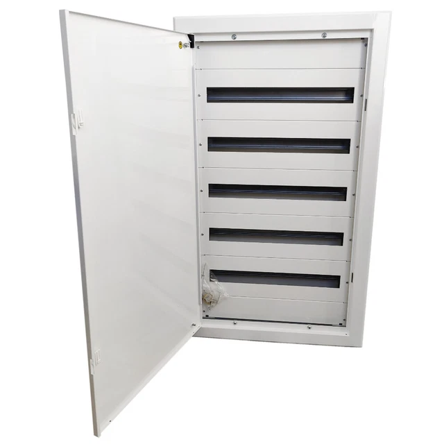 CASSETTA DI SICUREZZA scatola di distribuzione a incasso distributore metallo 120 moduli 5 file ...