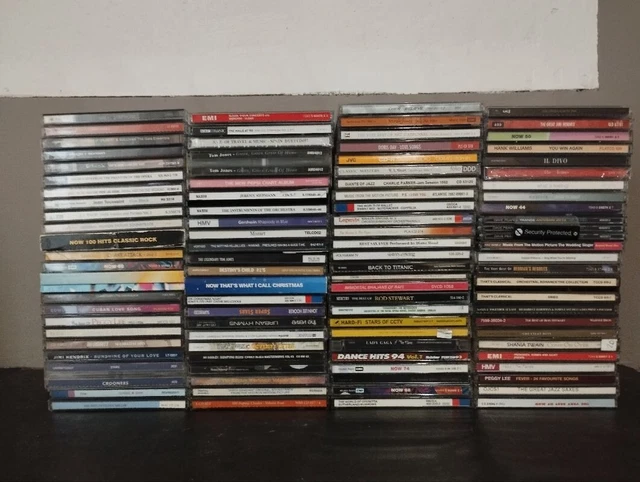 LOT JOBLOT 100 CD Rock Compilation Classique Electronique Tous Genres ...