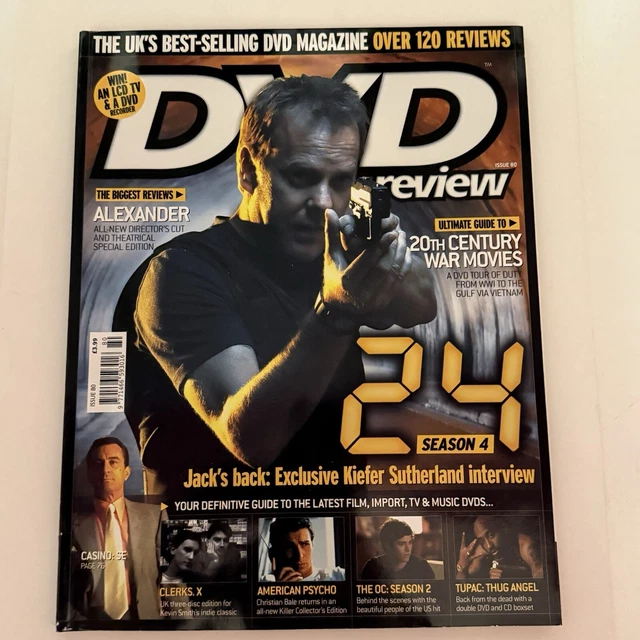 DVD REVIEW MAGAZINE Issue 80 - Keifer Sutherland 24 Season 4 - 2005 £6.95 - PicClick UK