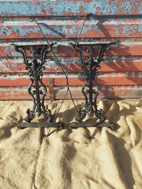 VINTAGE CAST IRON table base £130.72 - PicClick UK