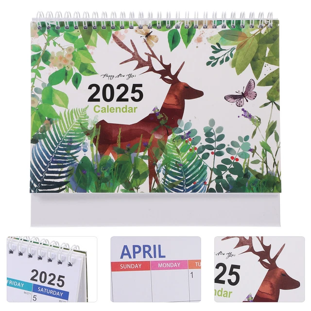 FLIP CALENDAR FOR Classroom Small Monthly Calendars 2025 Desk £16.49 ...