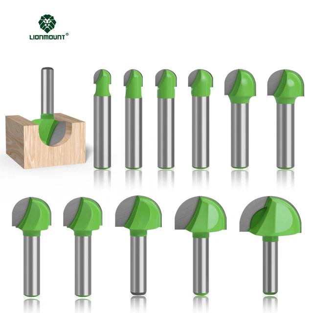 8MM SHANK CORE Box Router Bit Round Nose Cove Box 2Flutes Woodworking ...