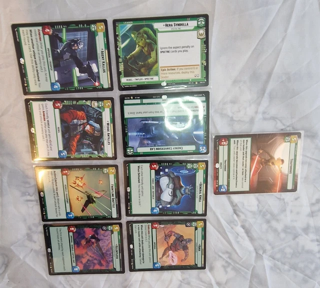 STAR WARS UNLIMITED Command (Green) Rare Bundle, 1 HYPERSPACE ...