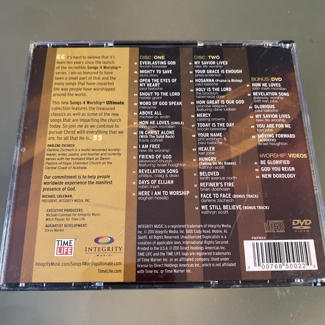SONGS 4 WORSHIP 9 💿 LOT: Ultimate (Bon. DVD), Be Glorified SEALED ...