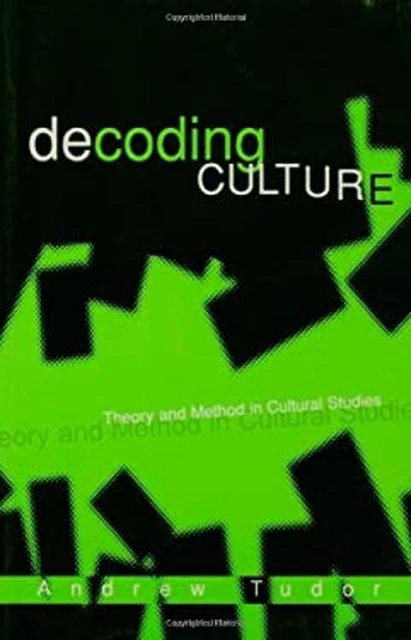 DÉCODAGE CULTURE : Théorie Et Méthode En Culturel Studies Perfect EUR 6 ...