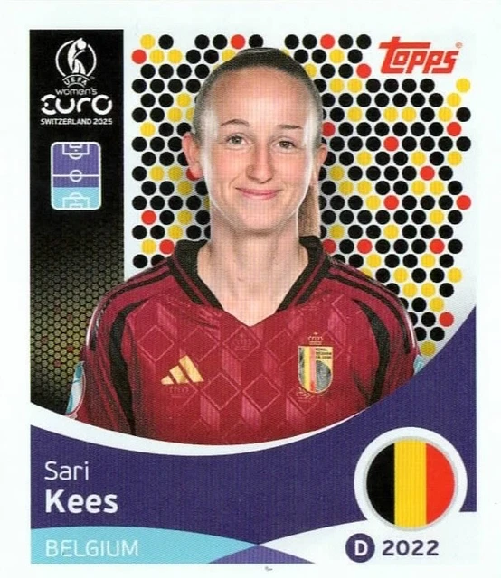 TOPPS UEFA WOMEN'S Euro 2025 Sticker No. 129 Sari Kees £0.84 - PicClick UK