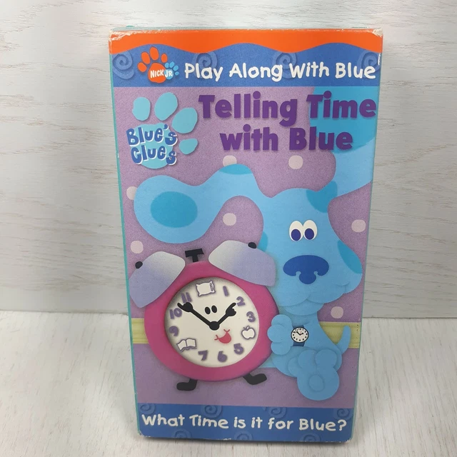 BLUE'S CLUES TELLING Time With Blue VHS NICK JR EDUCATIONAL RETRO $13. ...