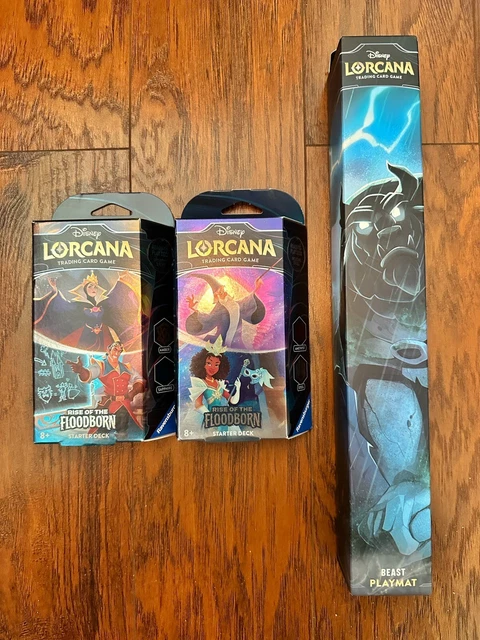 DISNEY LORCANA PLAYMAT Mat, Beast, Rise Of The Floodborn, Plus 2 ...