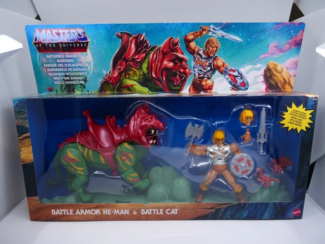 BATTLE ARMOR HE Man & Battle Cat Masters Of The Universe Origins MOTU Mattel Toy EUR 79,90 ...