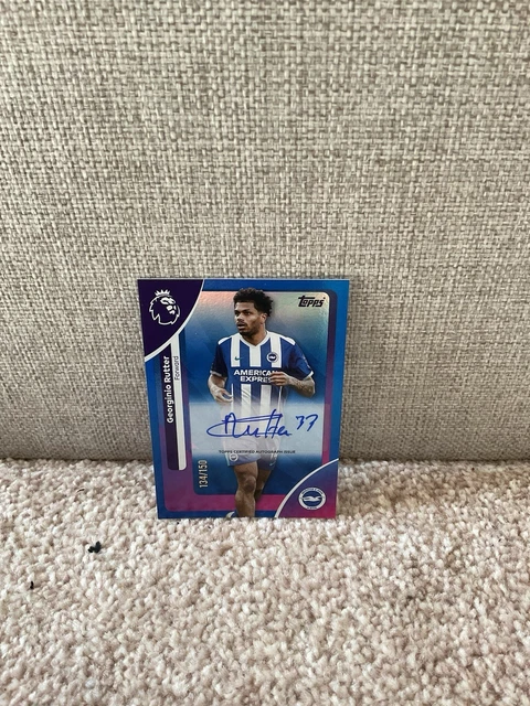 TOPPS 2026 PREMIER League Autograph Card Georginio Rutter, Brighton 134 ...