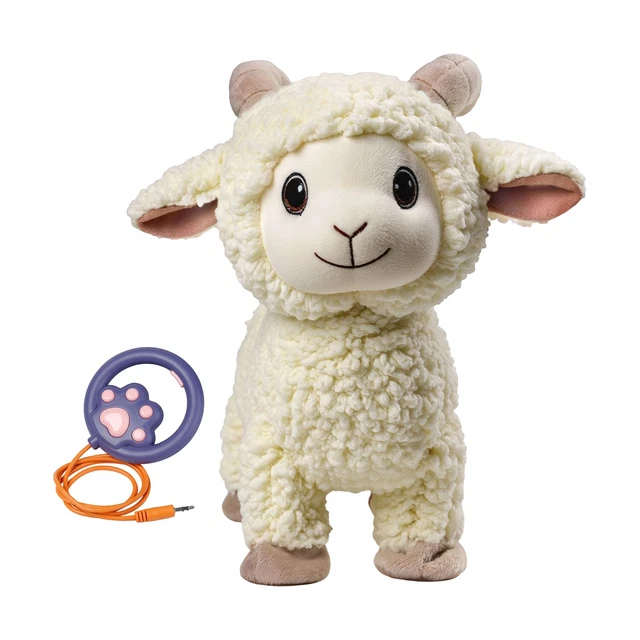 ELECTRONIC INTERACTIVE SINGING Walking Lamb Plush Toy, Sheep Stuffed ...