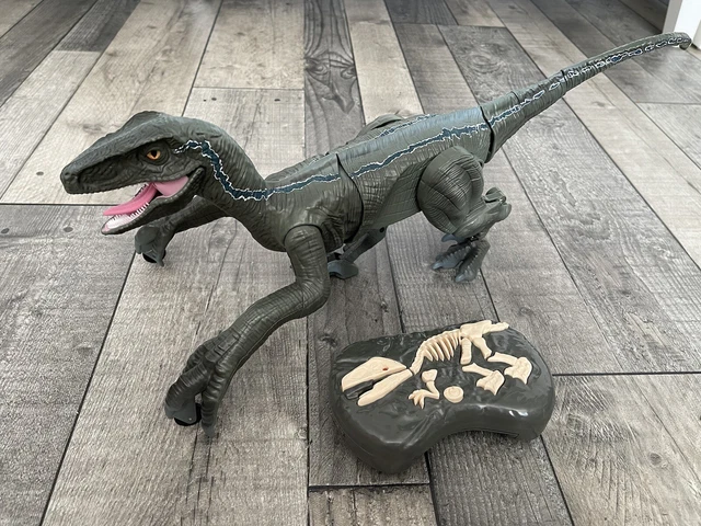 JURASSIC WORLD BLUE Velociraptor - Remote Control Toy with Lights And ...