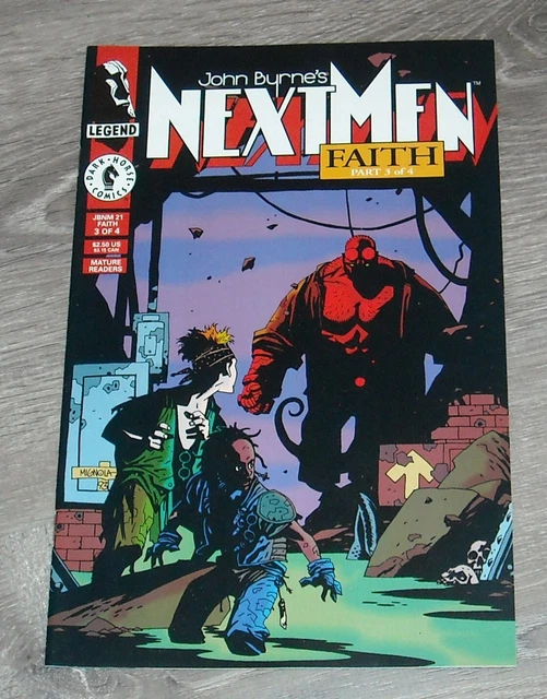 JOHN BYRNE NEXT MEN FAITH #3 DARK HORSE COMICS décembre 1993 HELLBOY ...