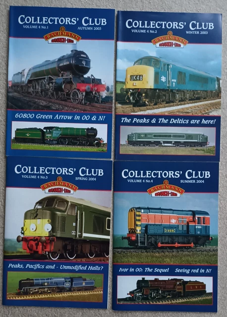 BACHMANN COLLECTORS' CLUB MAGAZINES. Complete Set of Volume 4 Issues 1 ...