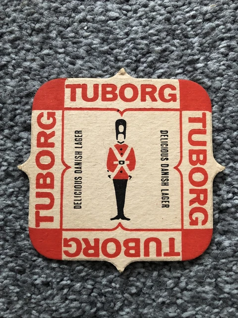 TUBORG ~ DRAUGHT Lager ~ Vintage Beer Mat £2.00 - PicClick UK