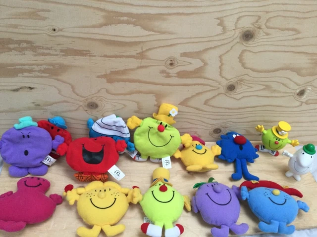 MCDONALDS MR MEN and Little Miss Plush Soft Toy Bundle x 10 some hard ...