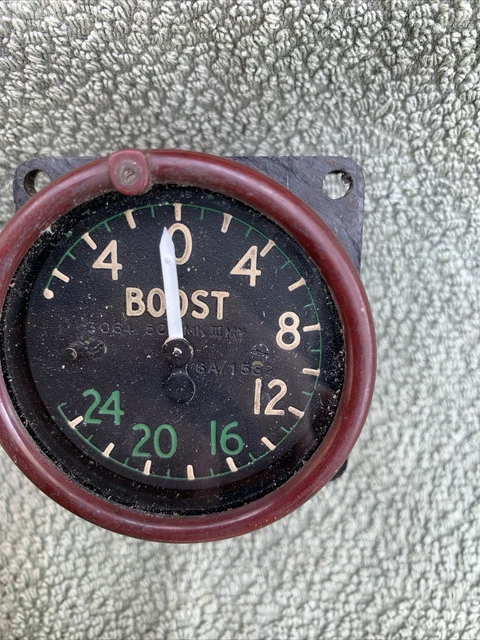 WW2RAF PLUS 24 Psi Boost Gauge Spitfire Lancaster good condition £120. ...