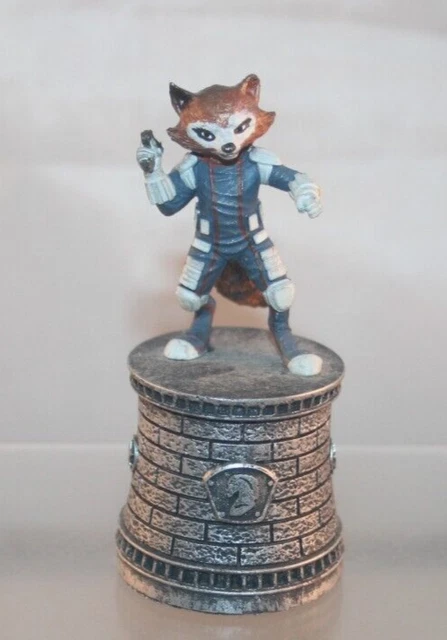 EAGLEMOSS MARVEL CHESS Collection Piece - Rocket Raccoon - *repaired ...