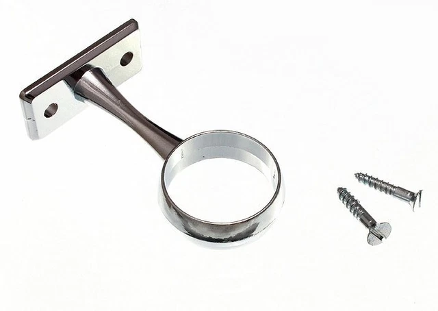 24 X GARDE-ROBE Canne Rail Support Central Parenthèses CP Chromé 25mm ...