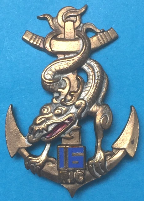 INSIGNE - 16ÈME Régiment d'Infanterie Coloniale - DRAGO 1960..? EUR 16,80 - PicClick FR