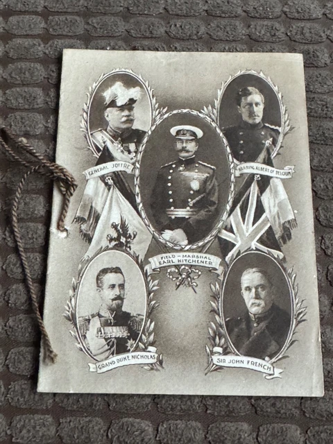 ORIGINAL WW1 MILITARY Christmas Card - Kitchener / Grand Duke Nicholas ...