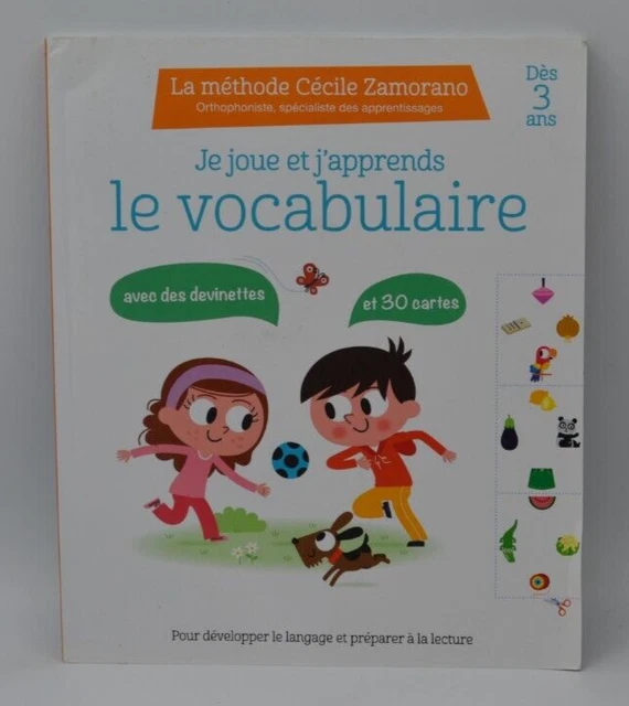 JE JOUE ET j'apprends le vocabulaire - Dès 3 ans - La méthode Zamorano ...