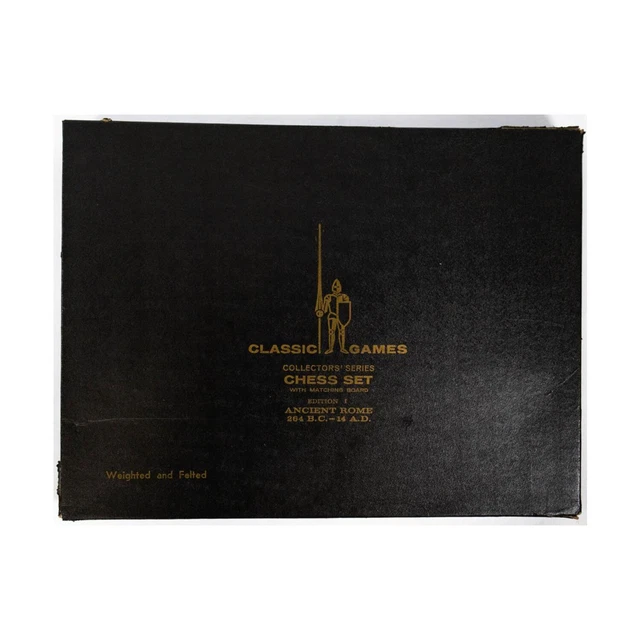 CLASSIC CHESS SET Collectors' Series chess set - Ed I Ancent Rome Box ...