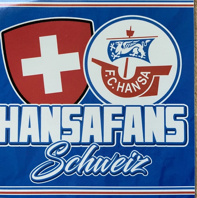 AUFKLEBER FC HANSA Rostock - Hansafans Schweiz -nagelneu EUR 2,50 ...