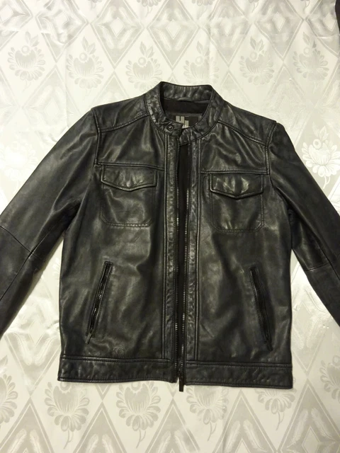 BUXTER HERREN LEDERJACKE Schafsleder Weich Gr. 50 Stoned-Dunkelblau NEU ...