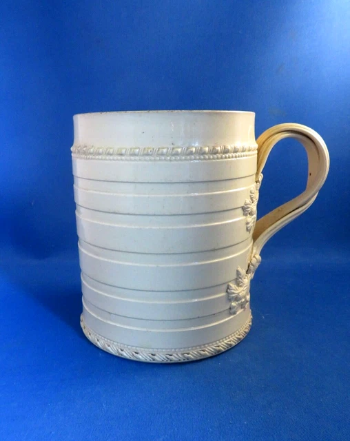 ANTIQUE 18THC FINE Creamware Engine Turned Tankard C1780 -Wedgwood ...