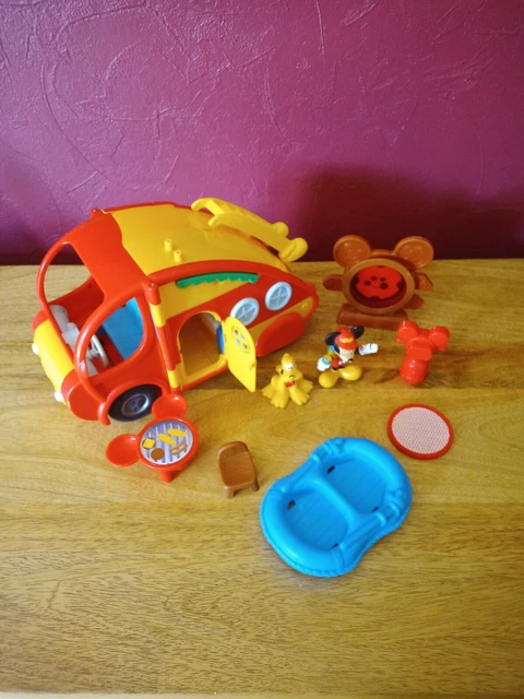 MICKEY MOUSE DISNEY Clubhouse Camping Camper Van Figures & Accessories ...