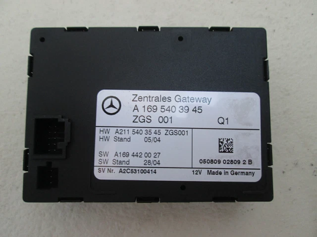 MERCEDES-BENZ W245 B-CLASS Control Unit Central Gateway ZGW A1695406945 ...