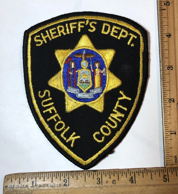VINTAGE OBSOLETE SUFFOLK County New York Sheriff’s Department Shoulder ...