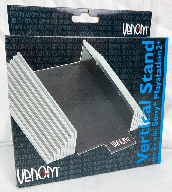 PLAYSTATION 2 CONSOLE VERTICAL STAND (SILVER) - Venom Holder for Fat ...