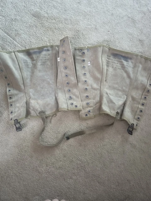 GENUINE US ARMY Ww2 Leggings Canvas Dismounted M-1938 Size 1R £104.70 ...