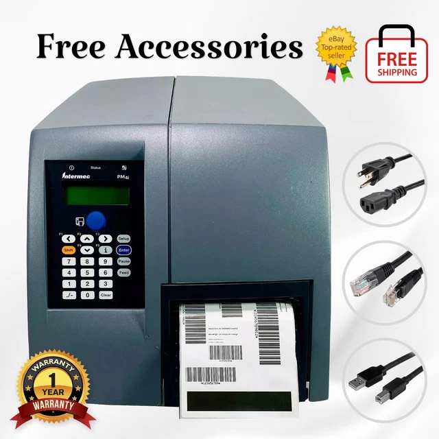 INTERMEC EASYCODER PM4I Thermal Transfer Barcode Label Printer USB ...