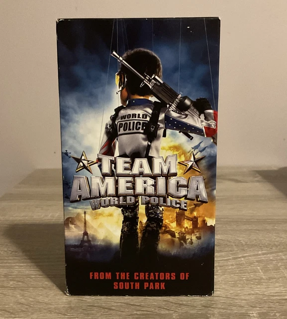 TEAM AMERICA WORLD Police VHS (Paramount, 2004) Trey Parker Matt Stone ...