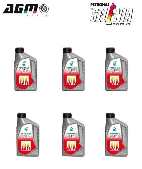 HUILE MOTEUR 6 Litres Petronas Selenia 20K SAE 10W40 Acea A3 Api Sl/ Cf 9,55535 EUR 70,22 ...