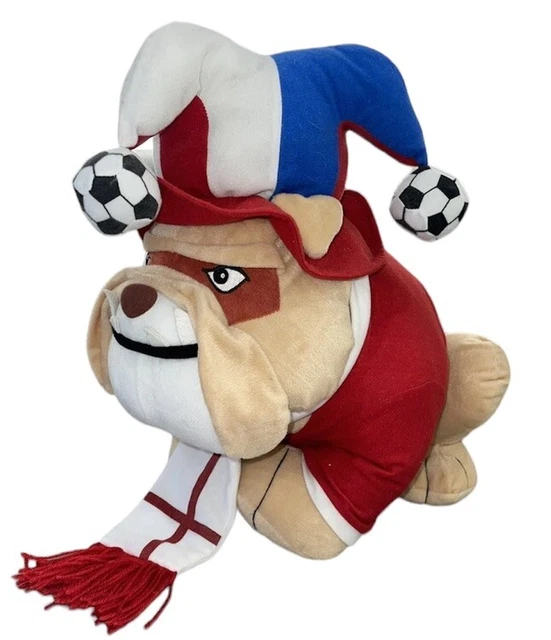 ENGLAND FOOTBALL THUG British Bulldog Soft Plush Toy Man Cave Pub Gift ...