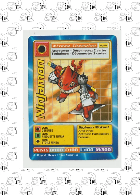 CARTE DIGIMON NINJAMON Mp-94 FR Bandai/Toei Animation EUR 4,00 ...