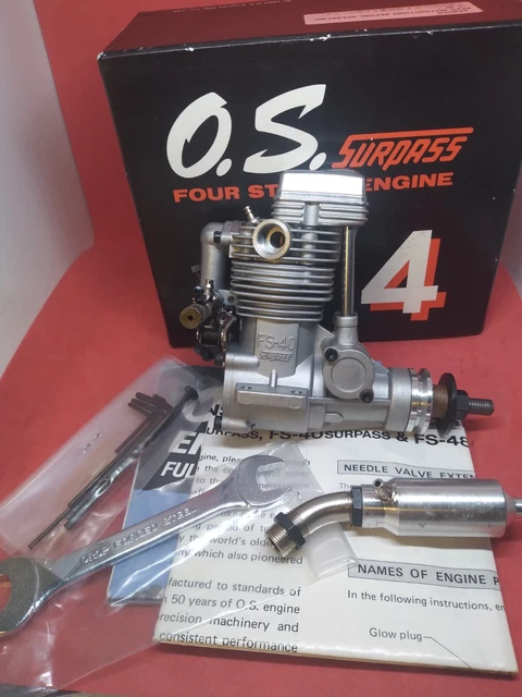 OS ENGINE - SURPASS OS FS 40 Four Stroke ENGINE NEW EXHAUST MODEL PLANE RC JAPAN £239.99 ...